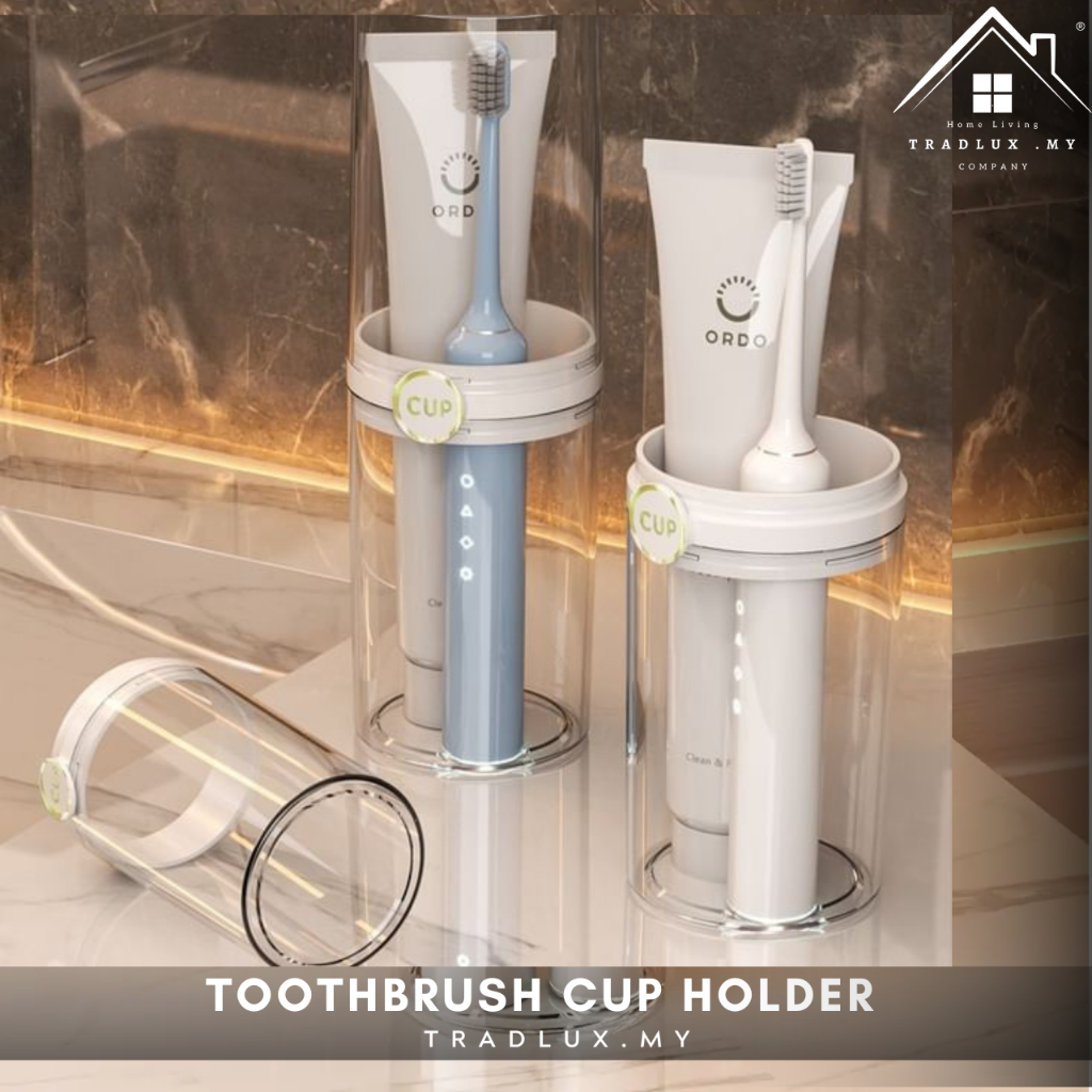 Tradlux Travel Mouthwash Cup Wash Set Toothbrush Toothpaste Organizer ...