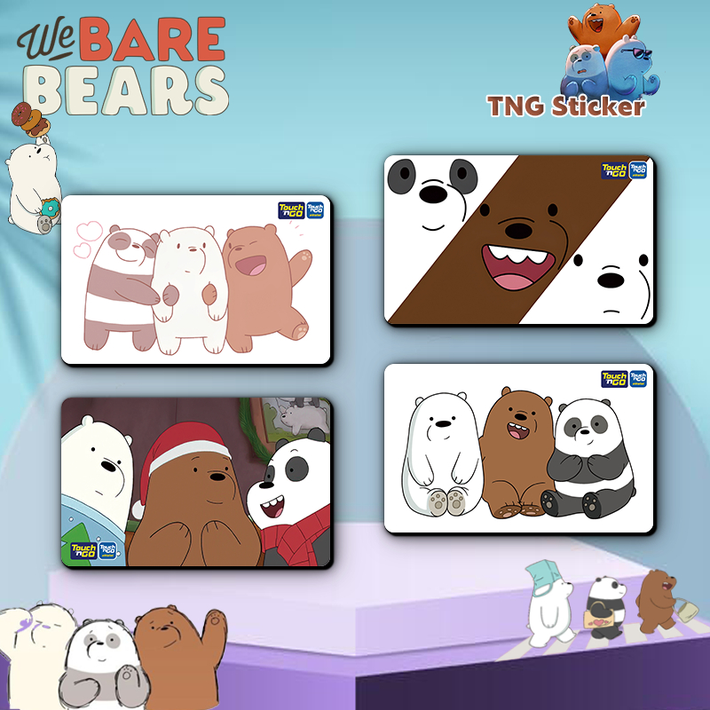 WE BARE BEARS (Series 1) Tng Sticker- Tng Touch N Go Sticker/Bank Card ...