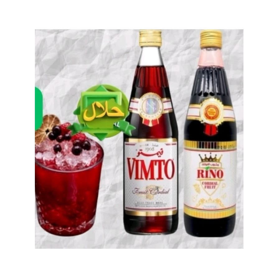 Vimto Fruit Cordial - Refreshingly Delicious& RINO 710ML&25free | Shopee Malaysia