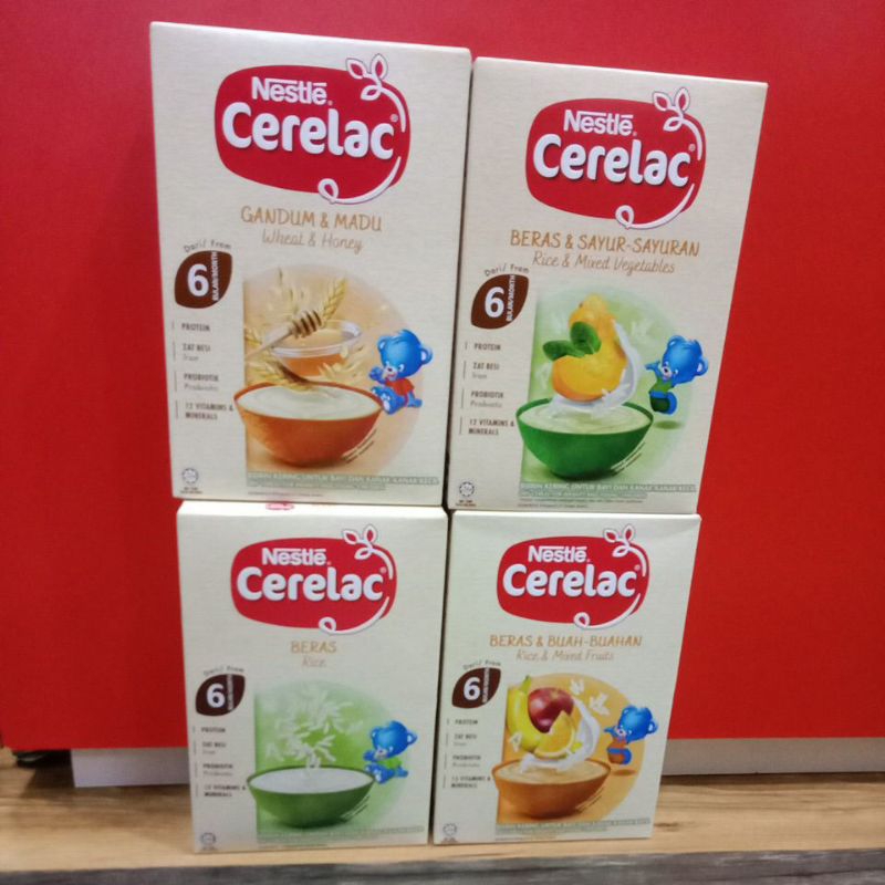 BABY CERELAC NESTLE 6+MONTHS/RICE,WHEAT & HONEY /RICE & MIXED FRUITS ...