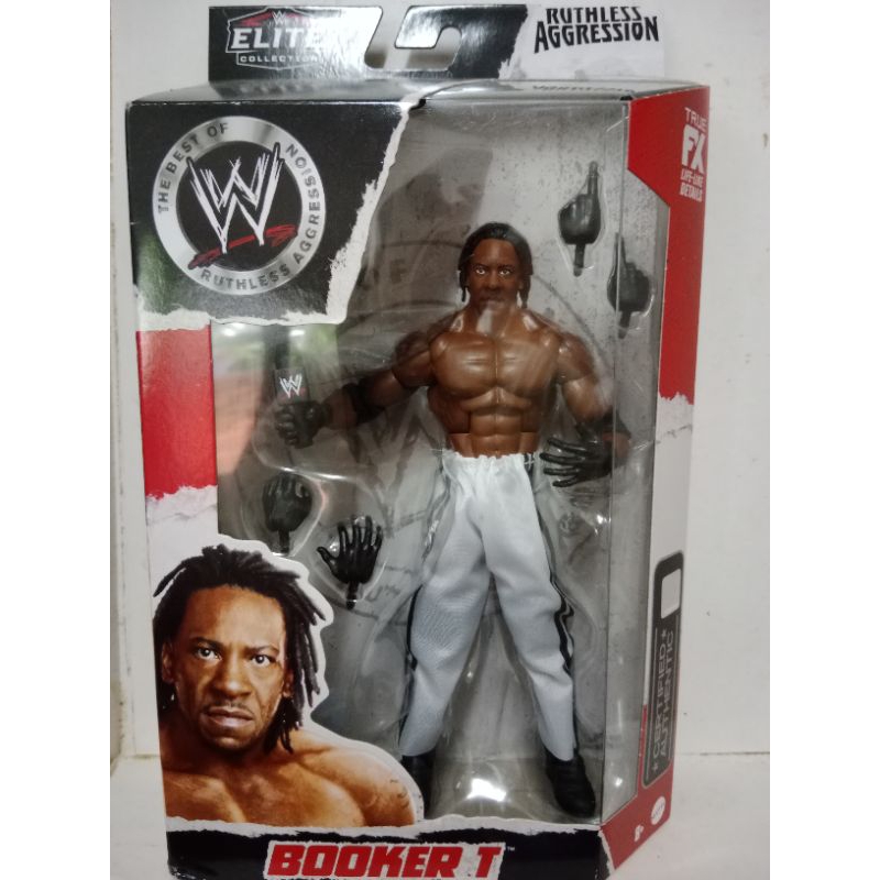 (Box Damage) Mattel WWE Elite Ruthless Aggression Series 2 Booker T Wrestling Action Figure ...