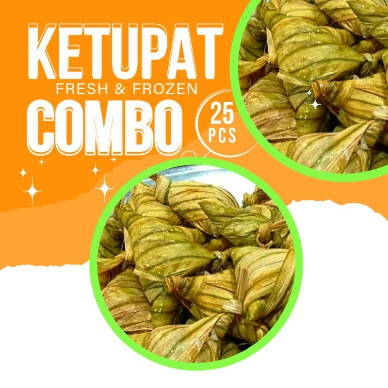 Ketupat Palas COMBO (25pcs) Adik Manis Fresh & Frozen Ori Kelantan ...