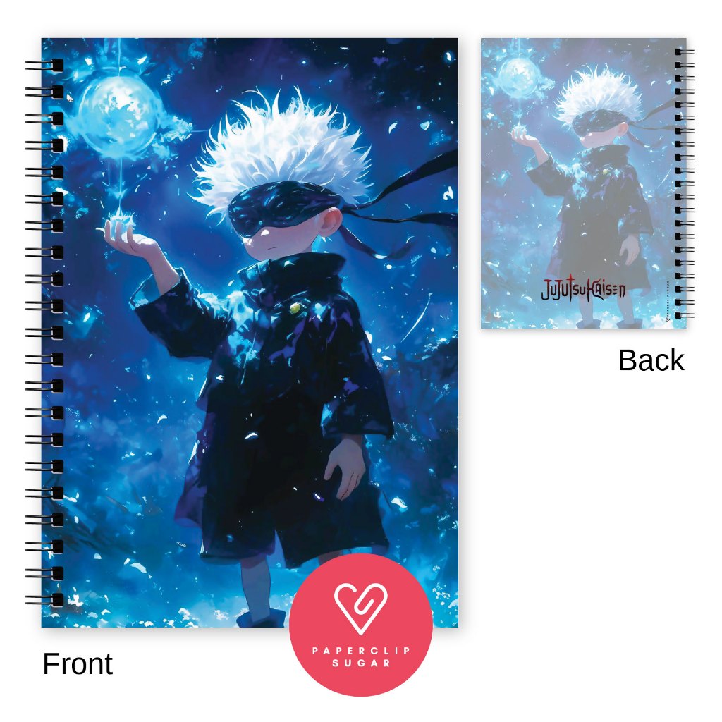 Gojo Satoru Notebook A5 100pgs Anime Jujutsu Kaisen / Journal / Buku ...