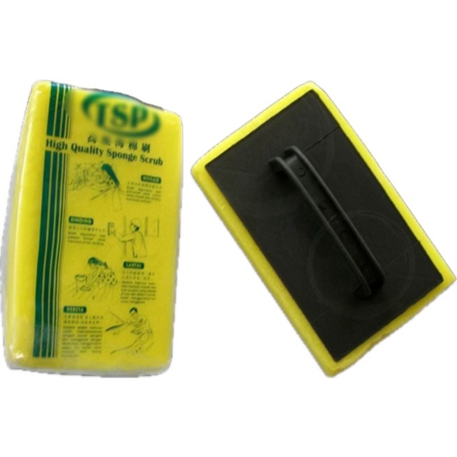 TSP Yellow Sponge Scrub Trowel with Handle Span Plaster Simen Span ...