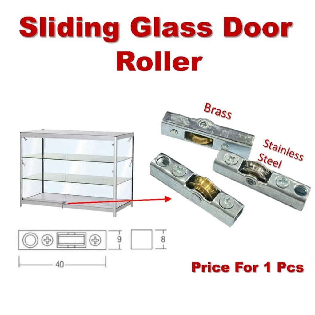 Showcase Roller Aluminium Door Sliding Roller Glass Door Roller Cabinet ...