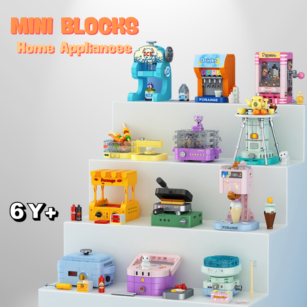 Mini Blocks Home Appliances Electric Cute Building Blocks Assembled ...