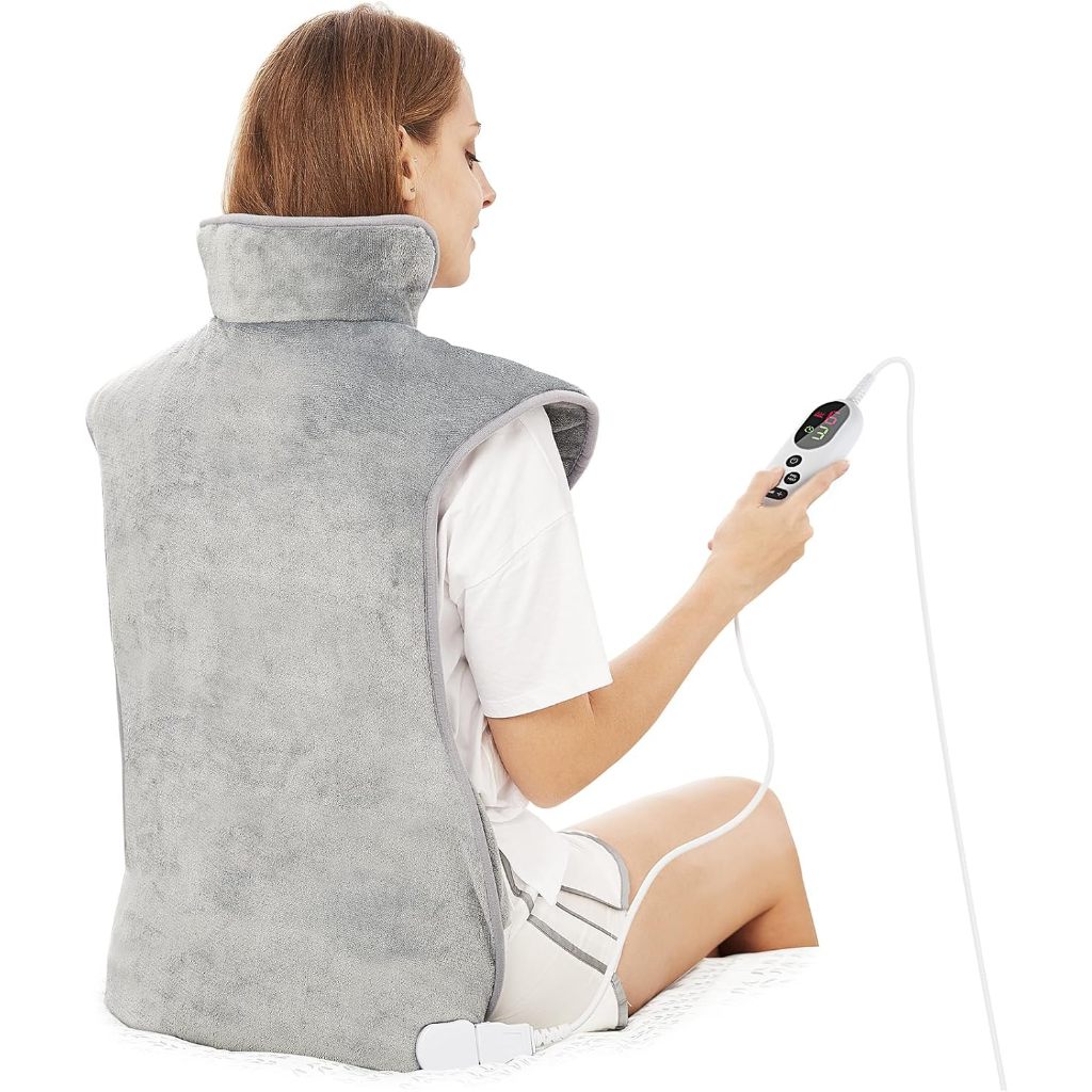 Mia&Coco Electric Heating Pad for Back Pain Relief, Neck and Shoulders ...