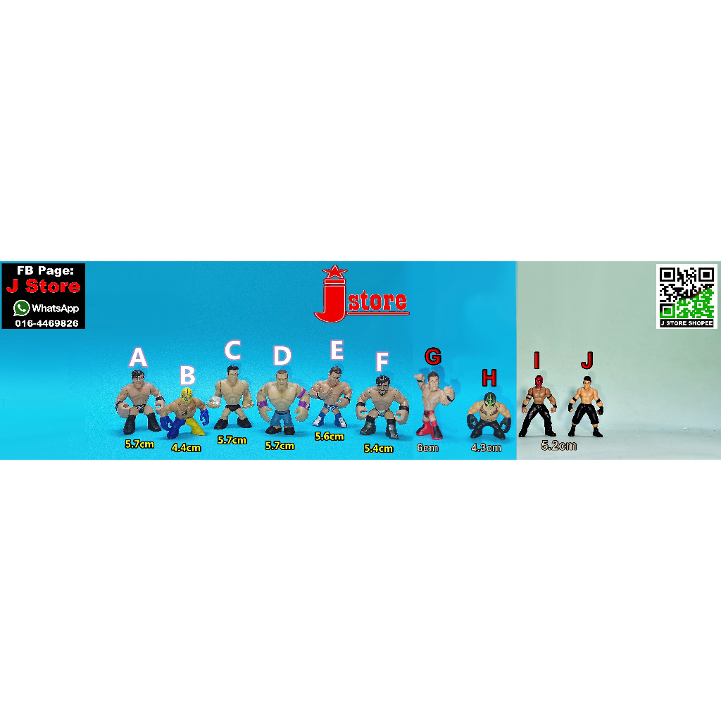 WWE Chibi Wrestler figure 4 ( J Store ) | Shopee Malaysia