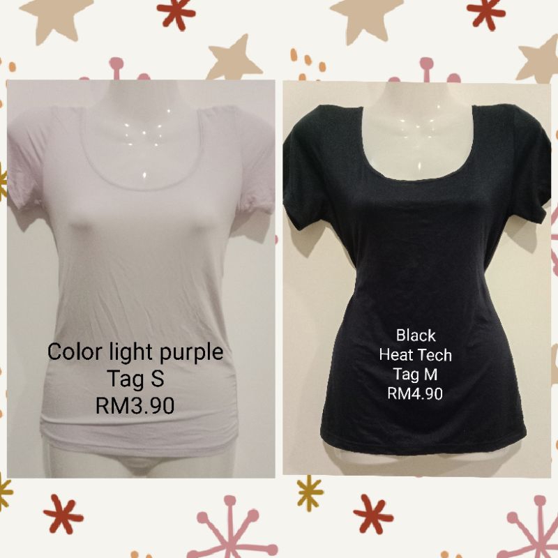 🌹Airism Uniqlo Inner Wear🌸Short sleeves🌹Bundle Japan gred A🌸 | Shopee ...