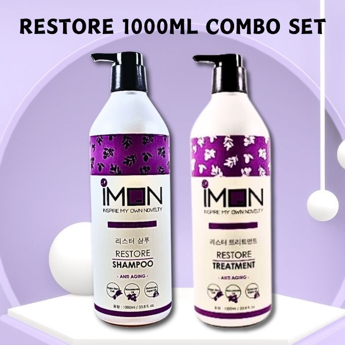 IMON Restore Shampoo + Treatment Hair 2 IN 1 Combo Set | Shopee Malaysia