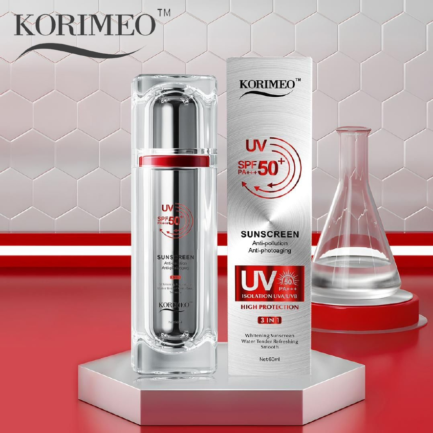 Korimeo 60ml 3 IN 1 Whitening Sunscreen SPF 50+ For Face Protection ...