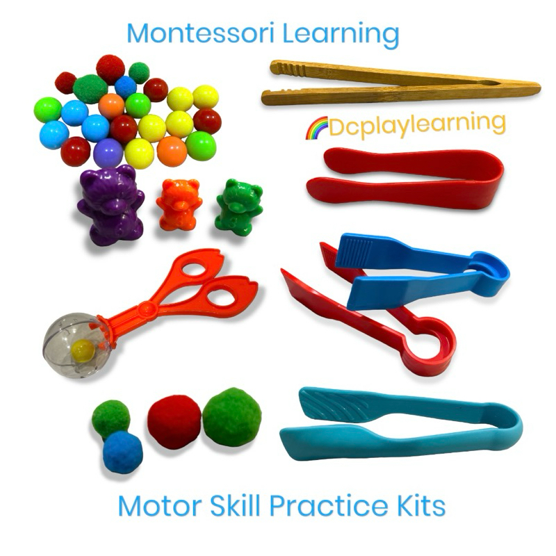 Montessori Kids Tweezers Toy – Fine Motor Skills Training Clip Tool for ...