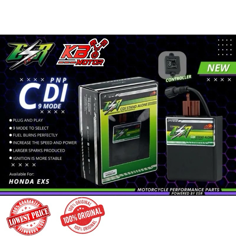 ESR RACING CDI 9 MODE FOR HONDA EX5 PNP 100%ORIGINAL | Shopee Malaysia