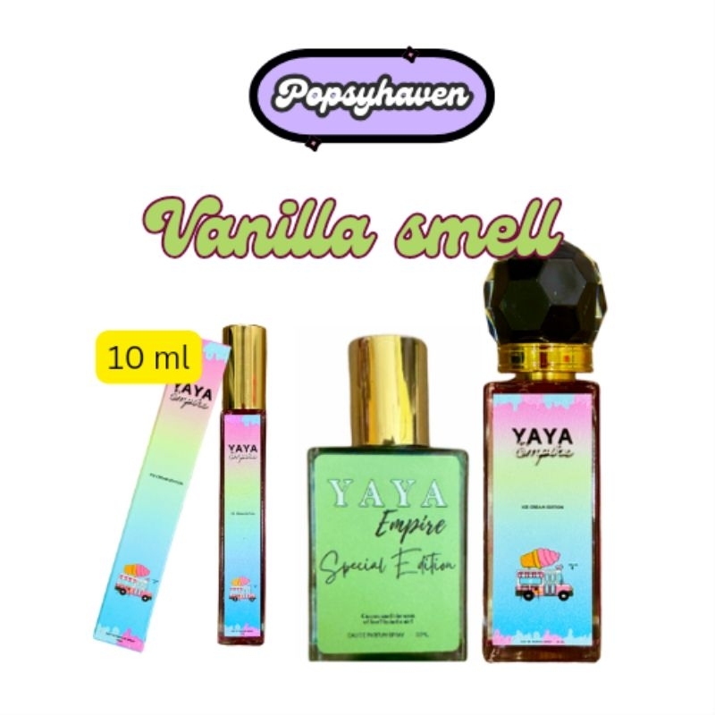 YAYA EMPIRE | Yaya Perfume Vanilla Smell 10 ml & 30 ml | Shopee Malaysia