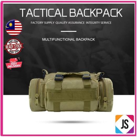 Tactical Waist Bag Porch Bag Push Bag Lelaki Army Sling Bag Military ...