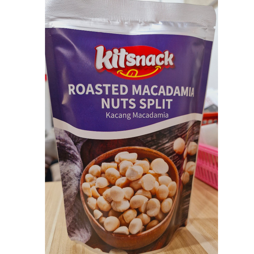 Kitsnack Roasted Macadamia Nuts Split (Kacang Macadamia) 60gm | Shopee ...