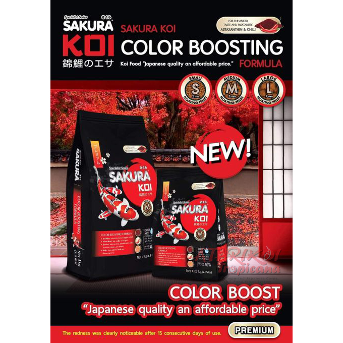 Sakura Fish Food - Color Boosting - 15KG - (Floating) | Shopee Malaysia