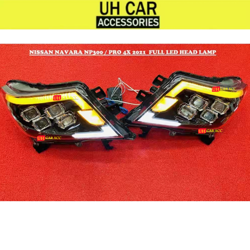 Nissan Navara Np300 Pro 4x Design Led Projector Headlamp Headlights ...