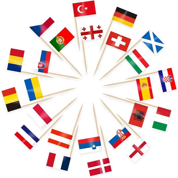 Euro 2024 Decorations Toothpicks Flag Eurovision Party Decorations ...