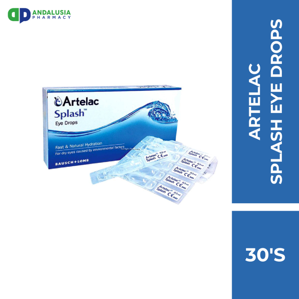 ARTELAC SPLASH EYE DROP 30 X 0.5ML (VIALS) | Shopee Malaysia