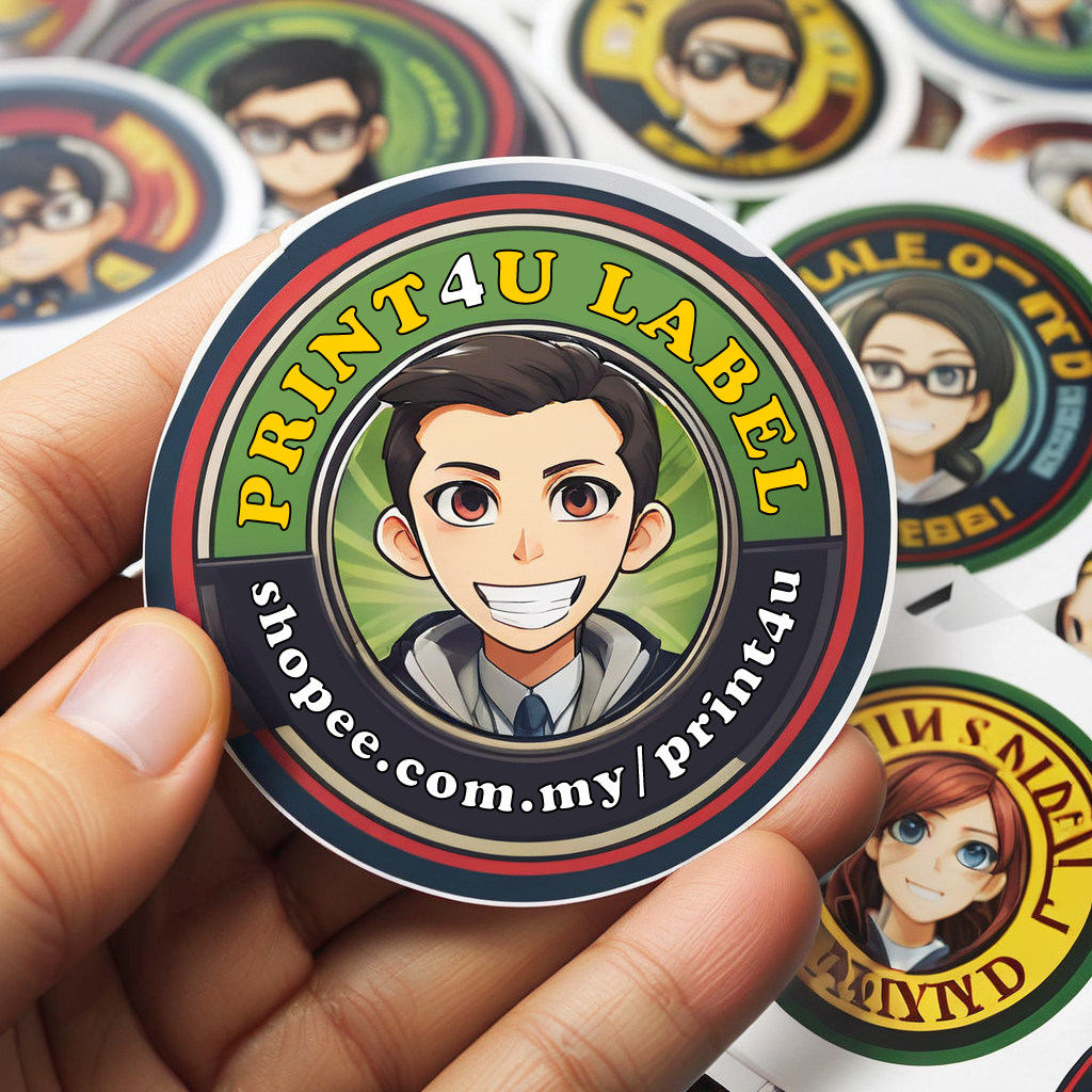 PRINT4U STICKER LABEL WATERPROOF KALIS AIR, SIAP DLM 24HOURS | Shopee ...