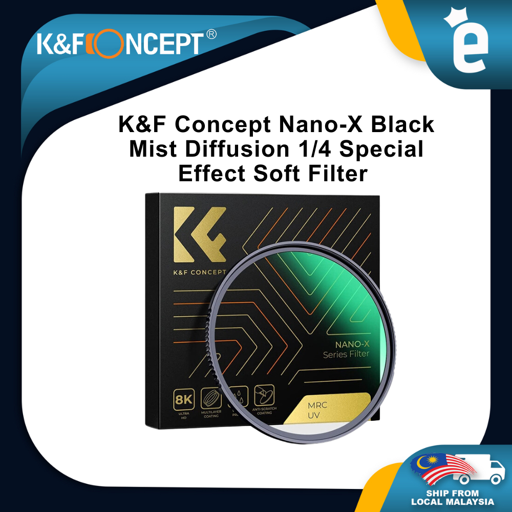 K&F Concept Nano-X Black Mist Diffusion 1/4 Special Effect Soft Filter Double Side Multi-Coated ...