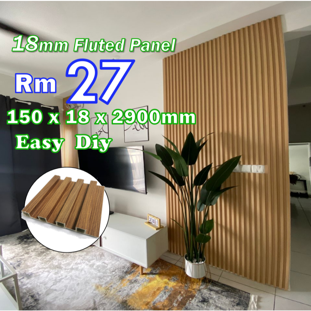 18mm Fluted Wall Panel Wood Strip Series Panel Wall Decoration Wood ...
