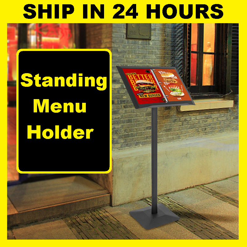 Standing Menu Holder | Menu Display Stand | Restaurant Cafe | 2 Type of ...