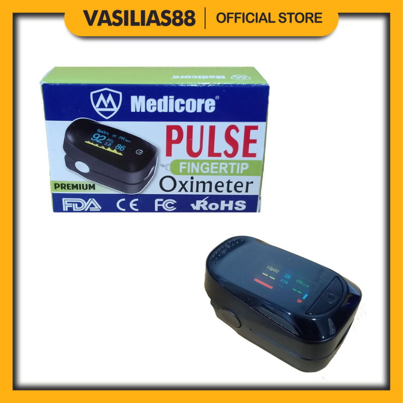 [READY STOCK] MEDICORE FINGERTRIP PULSE OXIMETER @HEART RATE BLOOD ...