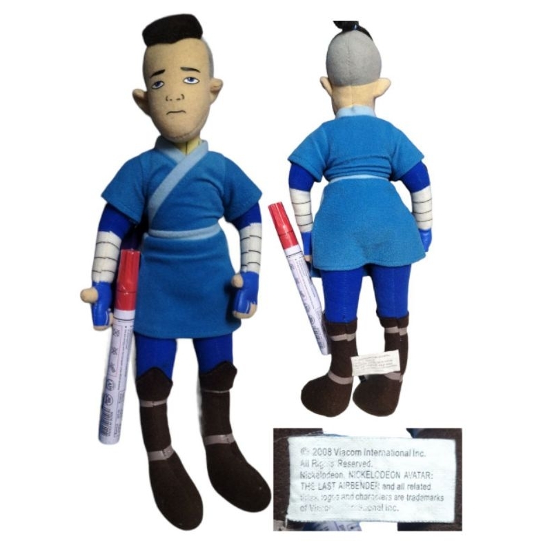 Sokka Soft Plush Poseable Toy Avatar The Last Airbender | Shopee Malaysia