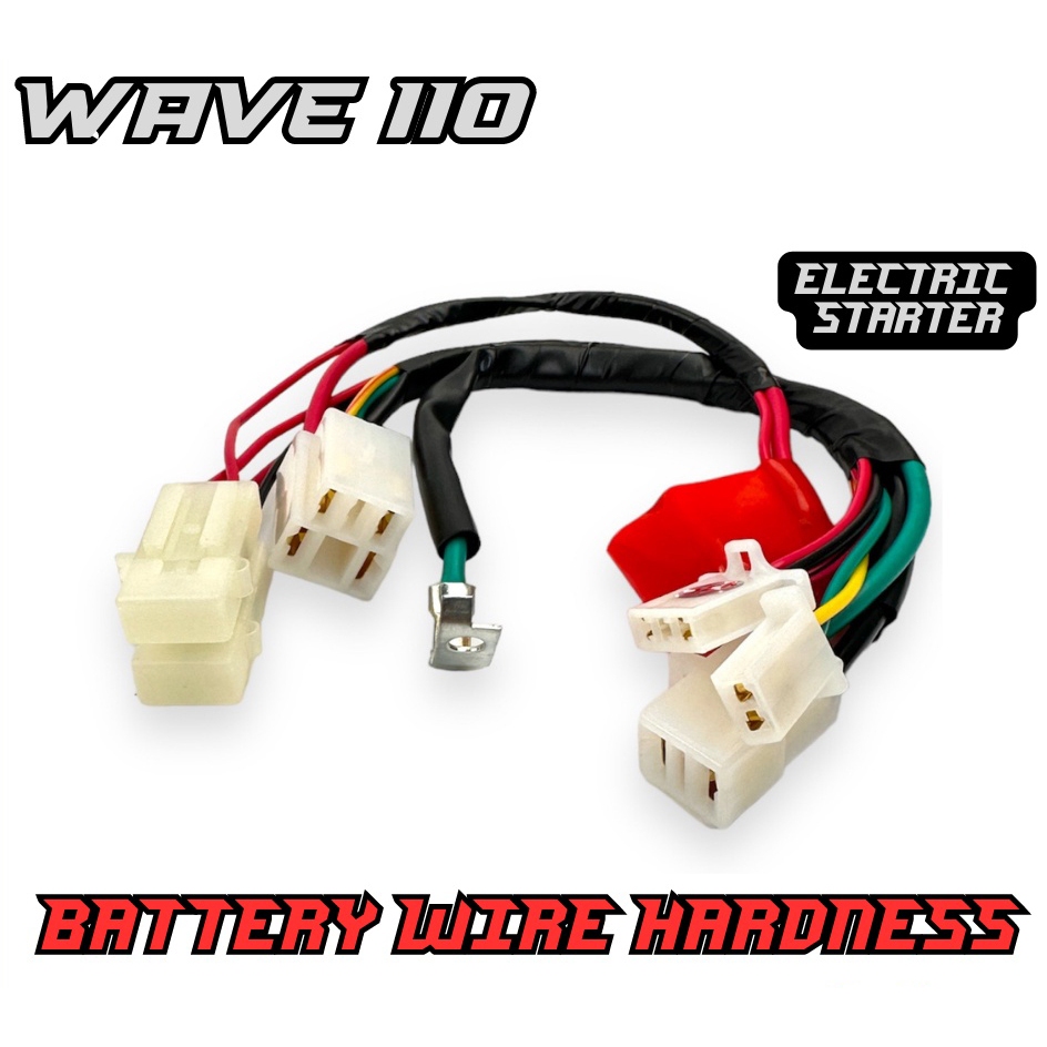 HONDA WAVE110 ELETRIC STARTER BATTERY WIRE 0 WAVE 110 WAVE110 BATTERY ...
