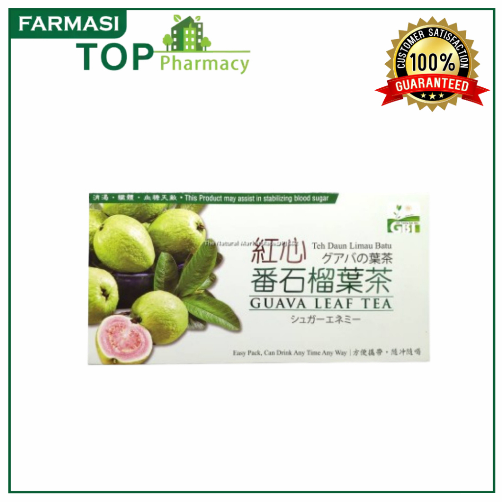 GBT GUAVA LEAF TEA | TEH DAUN JAMBU BATU | (2G X 20 TEABAGS) | Shopee ...
