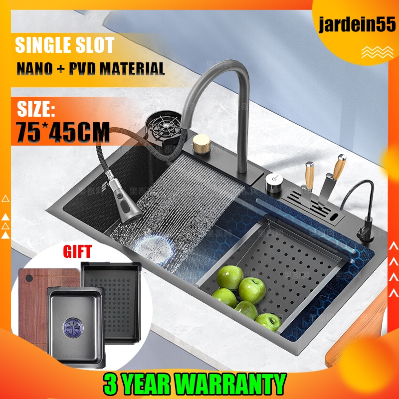 3 year warranty🔥honeycomb sink/304 sinki stainless steel/waterfall sink ...