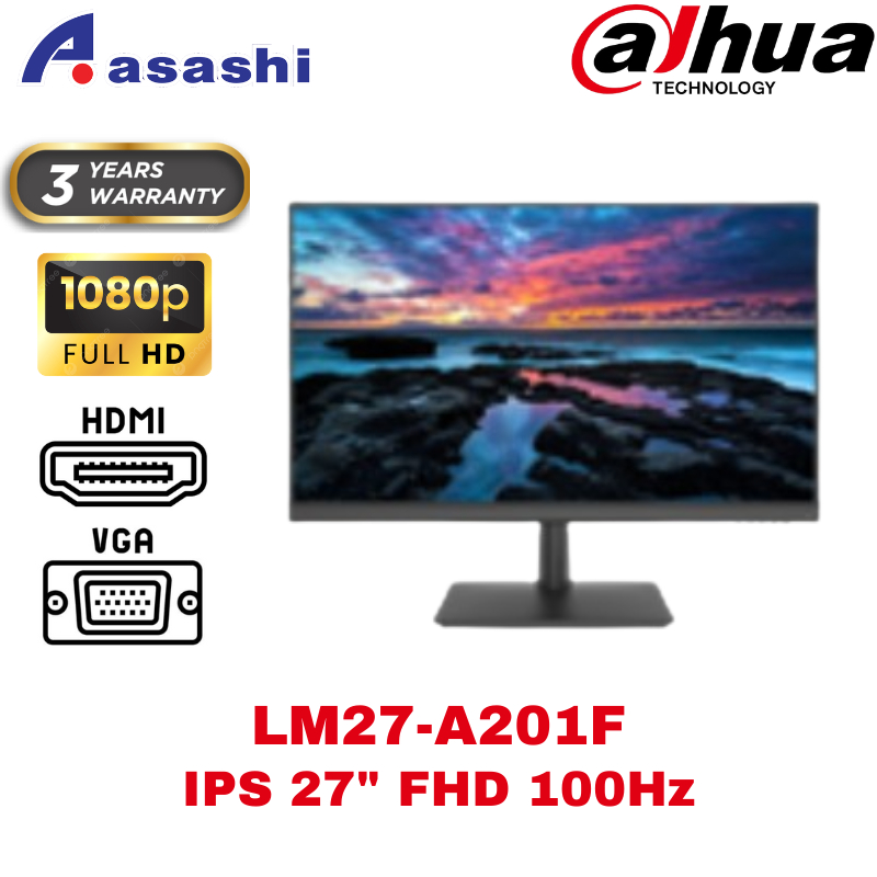 Dahua LM27-A201F IPS 27" FHD 100Hz Monitor (HDMI & VGA) | Shopee Malaysia