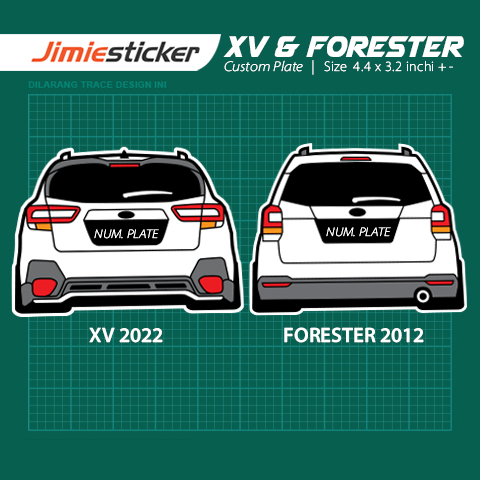Sticker Kereta Subaru XV dan FORESTER, Sticker Belakang Subaru, Car ...