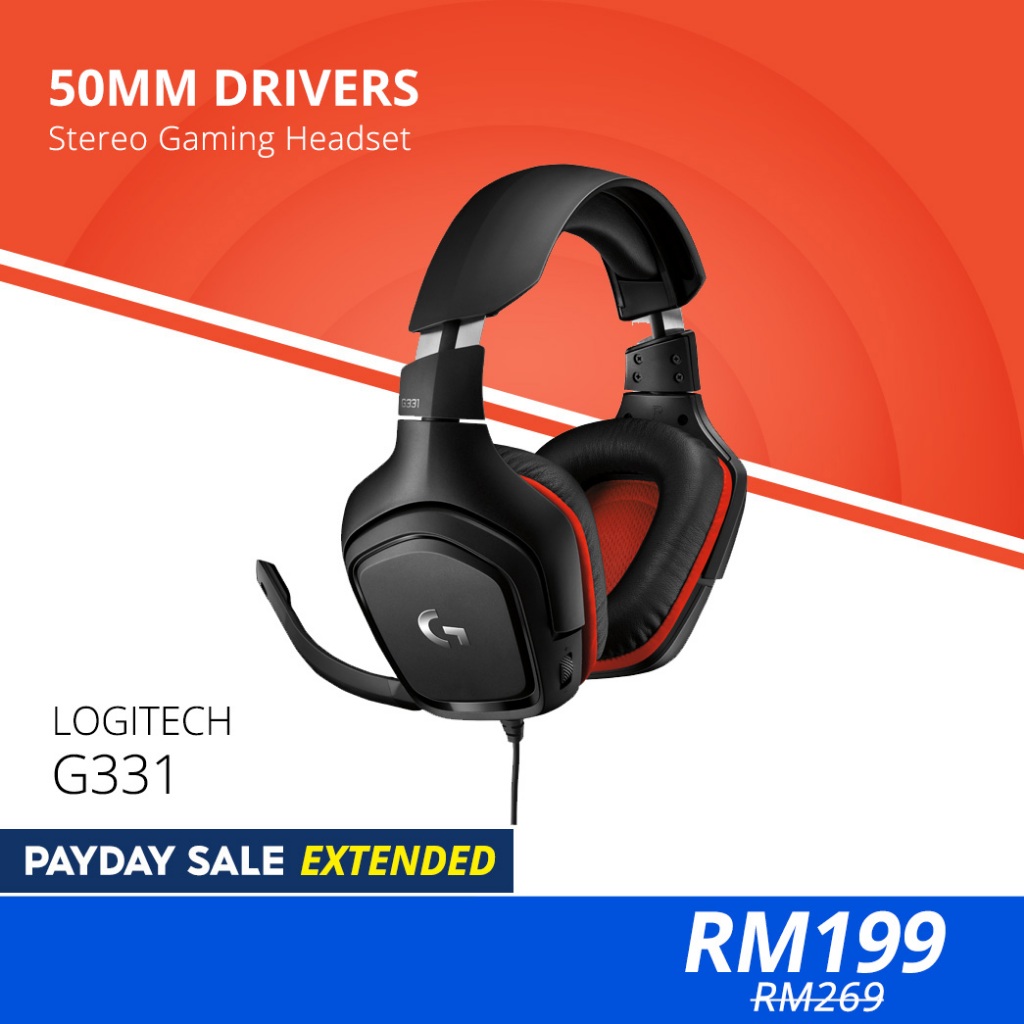 Logitech G331 Stereo Gaming Headset | Shopee Malaysia