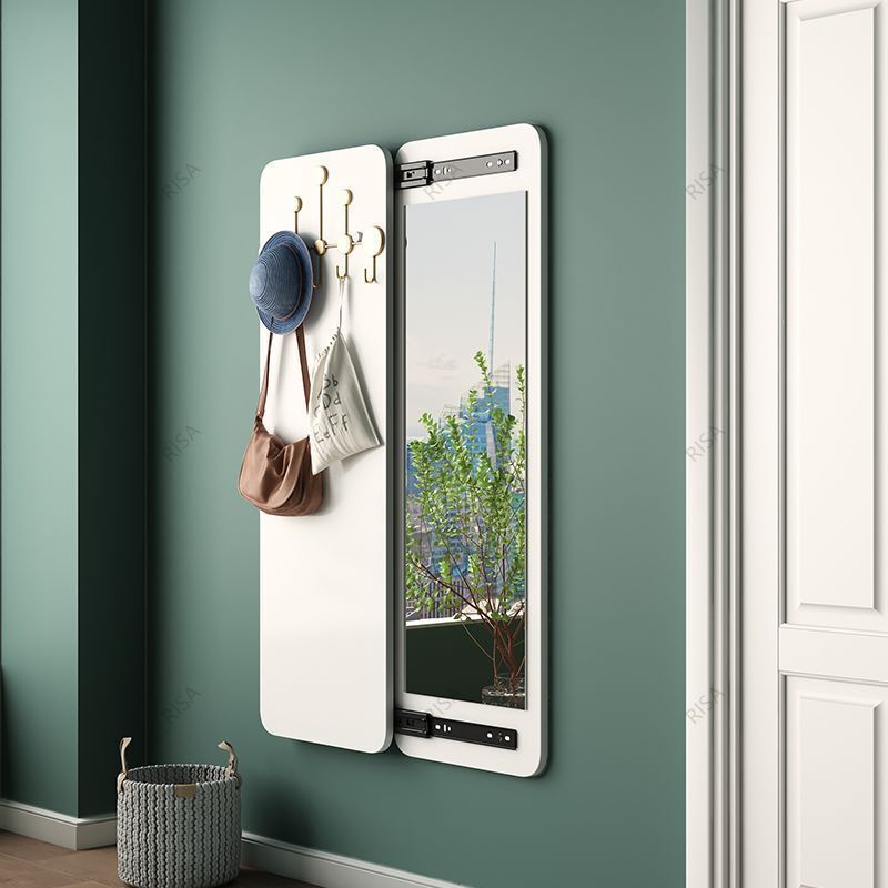 Solid Wood Invisible Mirror Push and Pull Close Hall Mirror Body Can ...