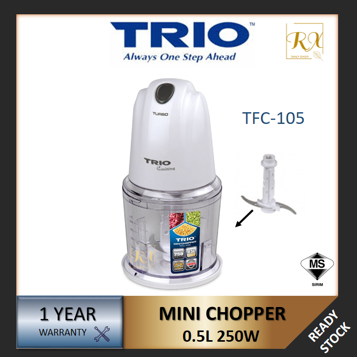 [BUBBLE WRAP] TRIO TFC105 MINI CHOPPER 0.5L MMFC05 300ML MAYER USB ...