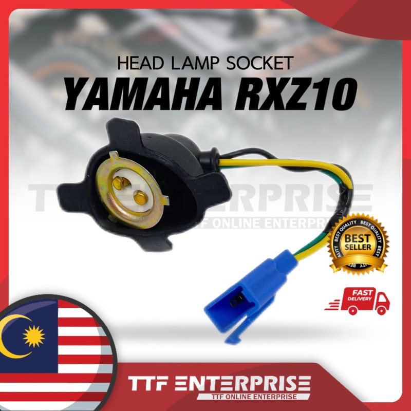 YAMAHA RXZ-10 (5PV) HEAD LAMP SOCKET DEPAN HEAD LIGHT FRONT SOCKET LAMPU SOKET RXZ 10 RXZ10 ...