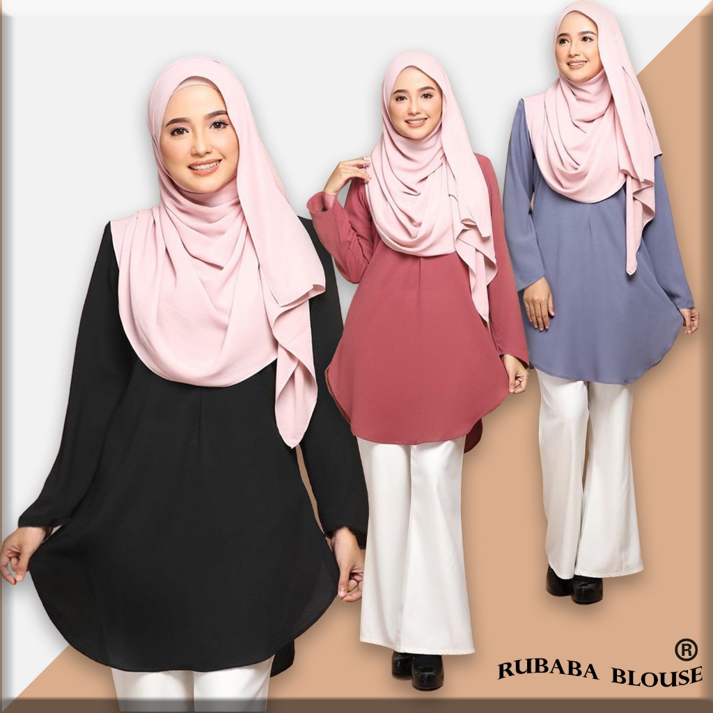 Muslimah Blouse Labuh Murah | Nursing Friendly ( S TO XXL) By MICROMAX ...
