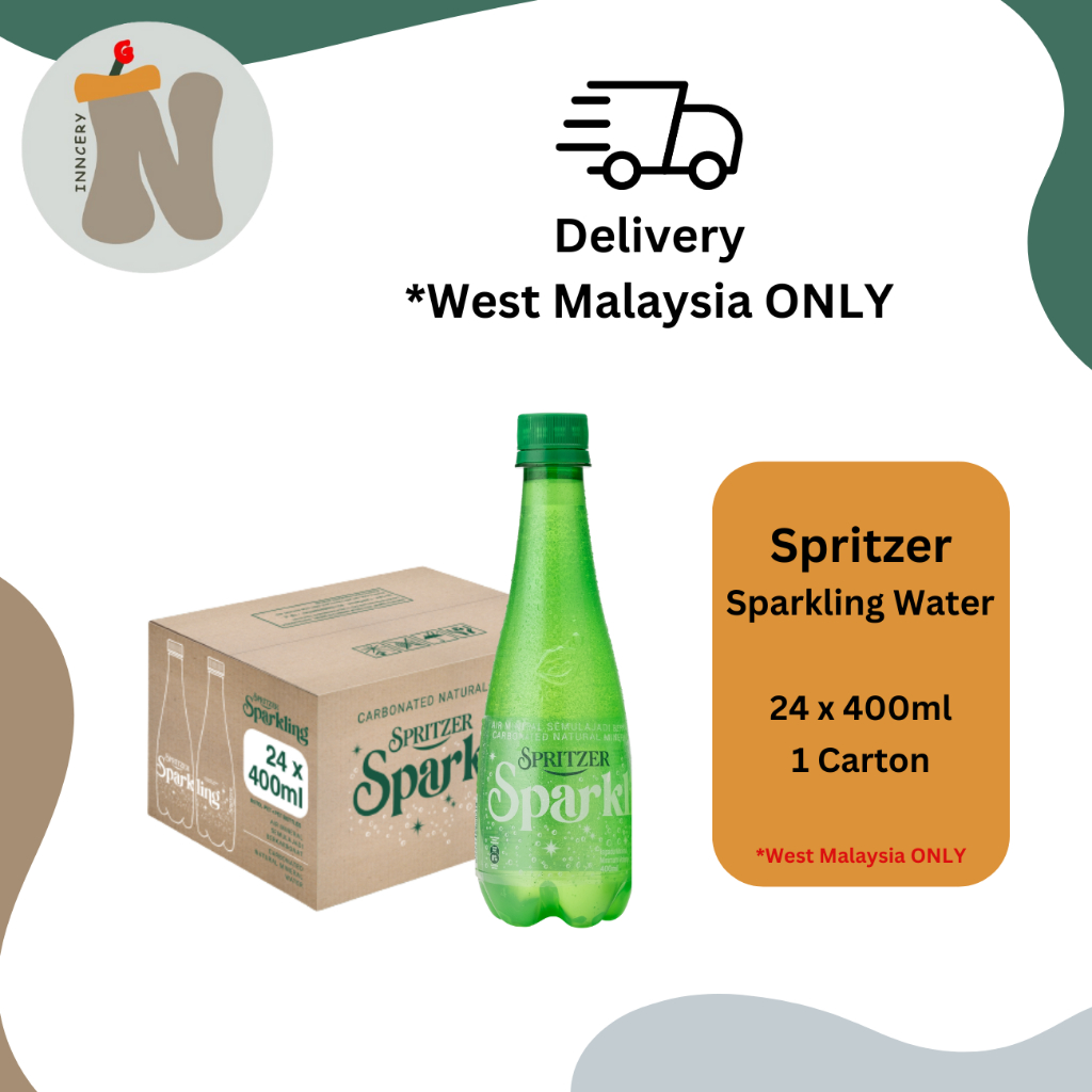 Spritzer Sparkling Natural Mineral Water 24 x 400ml | Shopee Malaysia