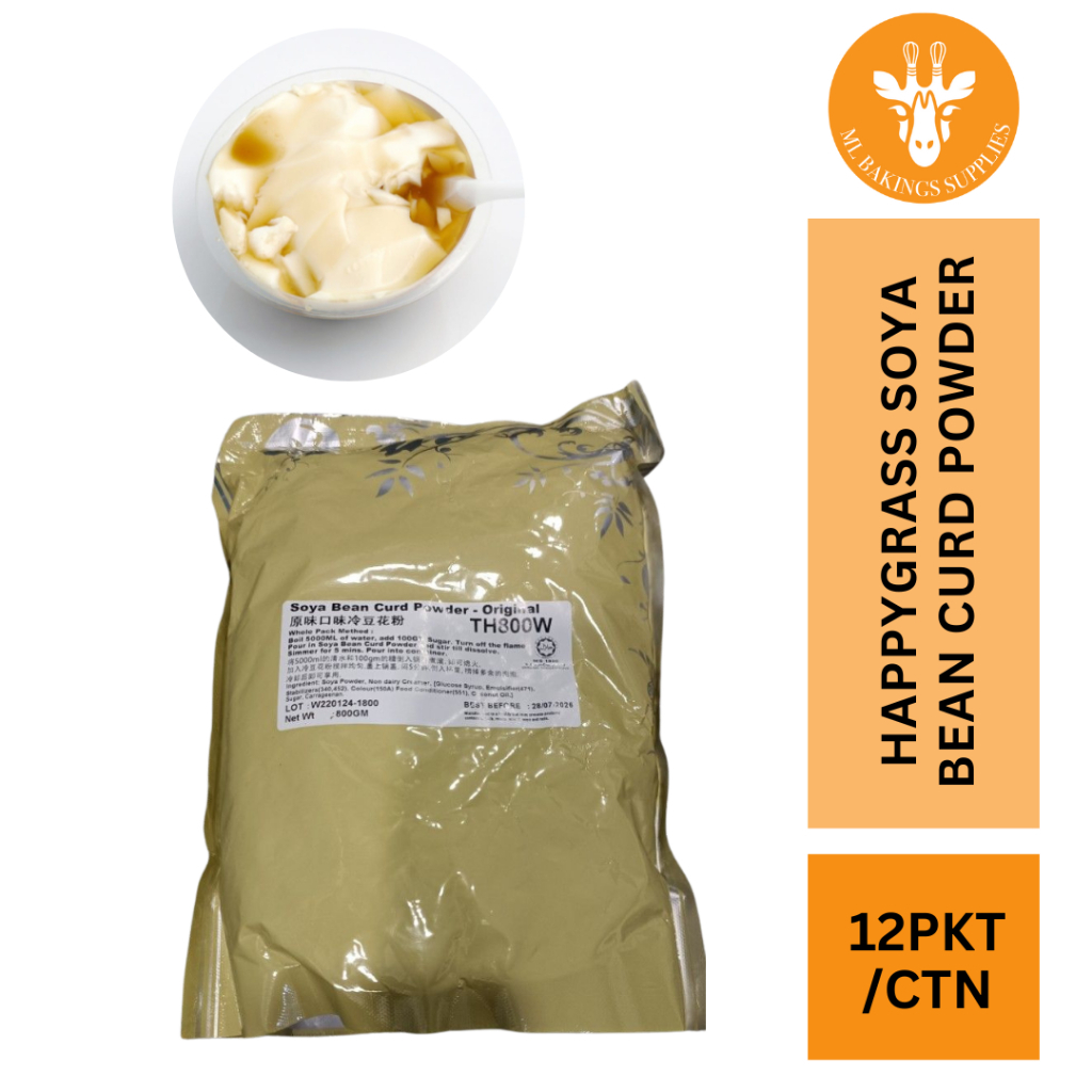 Happy Grass Soya Bean Curd Powder 快乐草冷豆花粉 800g Serbuk Tau Huay Lembut ...