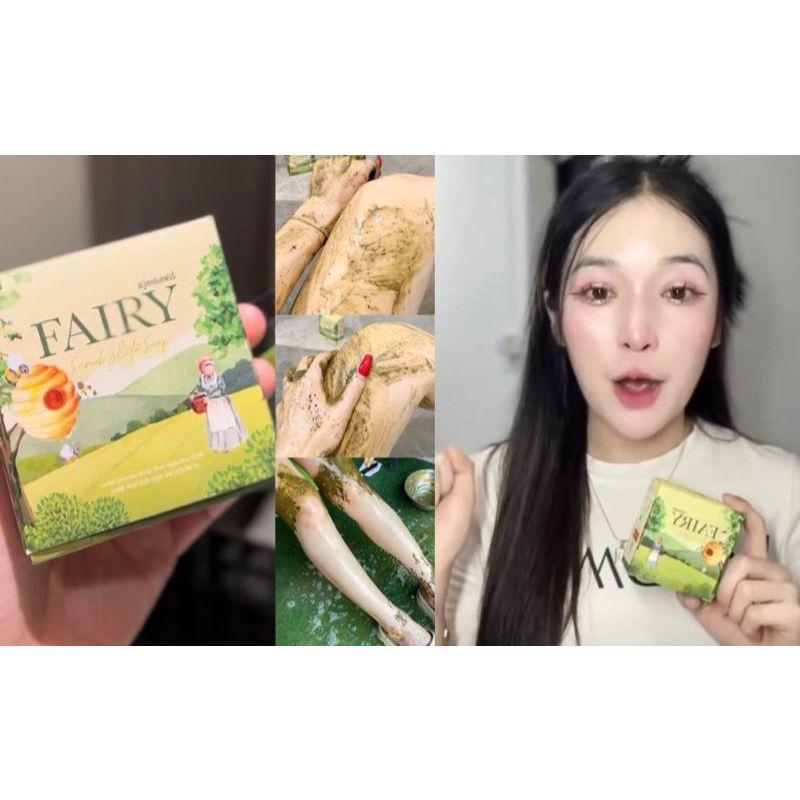 SABUN FAIRY SCRUB GLUTA SOAP 50g 💯 ORIGINAL HQ SOAP ️ NEW PACKAGING 🧼 ...