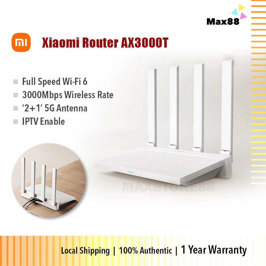 Xiaomi Router AX3000T Full-speed, full-home Wi-Fi 6 coverage 3000Mbps ...