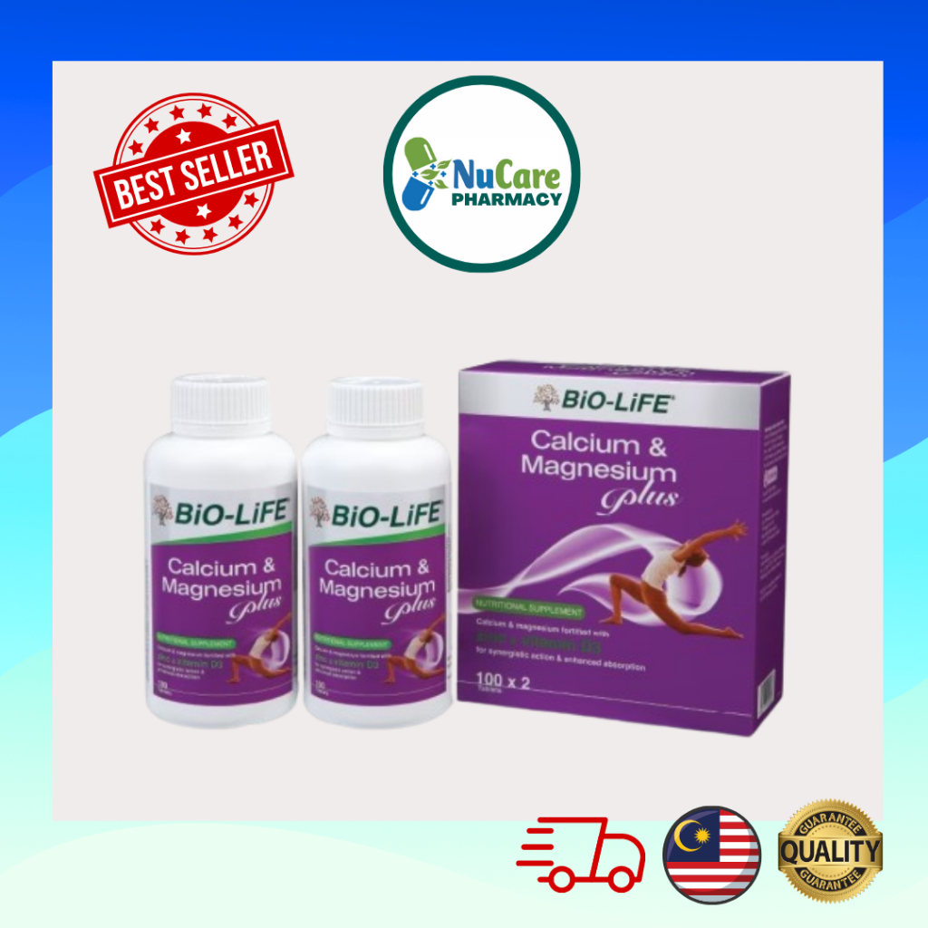 BIOLIFE CALCIUM & MAGNESIUM PLUS (30'S / 100'S) | Shopee Malaysia