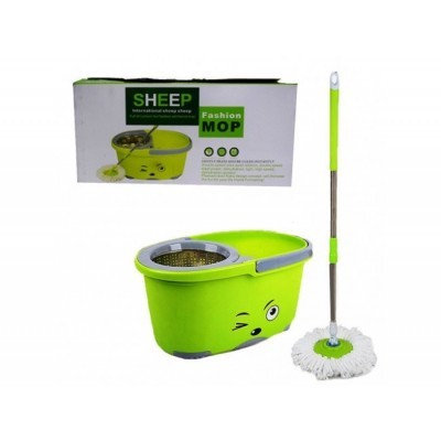 🔥READY STOCK🔥Sheep Magic Spin Mop Bucket Double Drive Hand Pressure ...