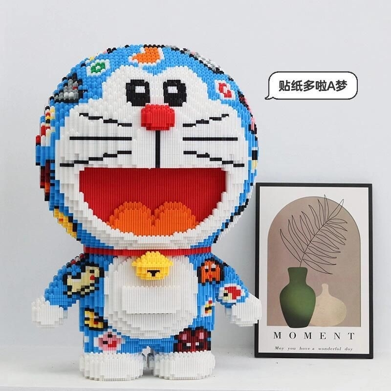 Compatible with LEGO small particle puzzle building blocks Doraemon ...