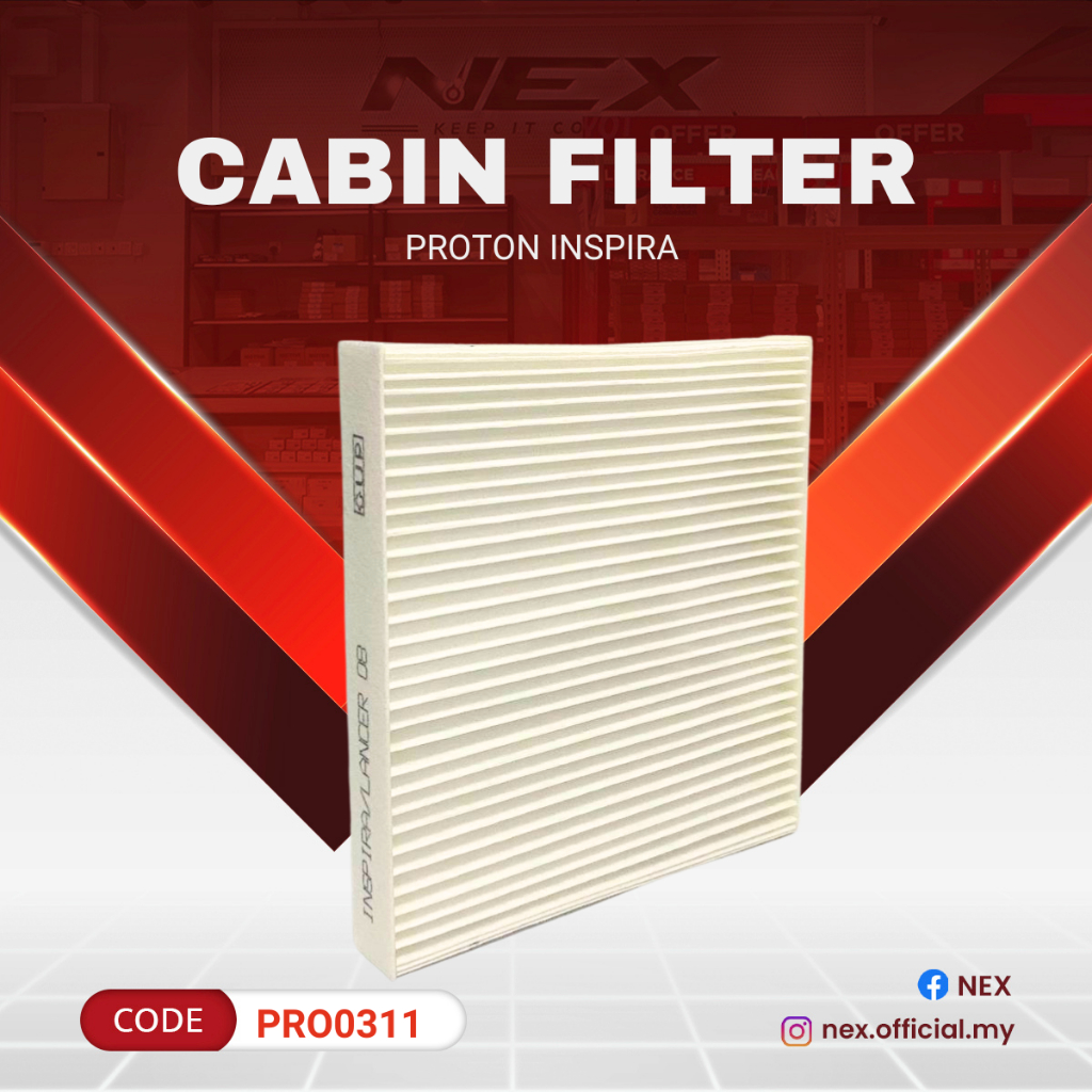 AIRCOND CABIN AIR FILTER PROTON INSPIRA 2008 1.8/2.0 & MITSUBISHI ...