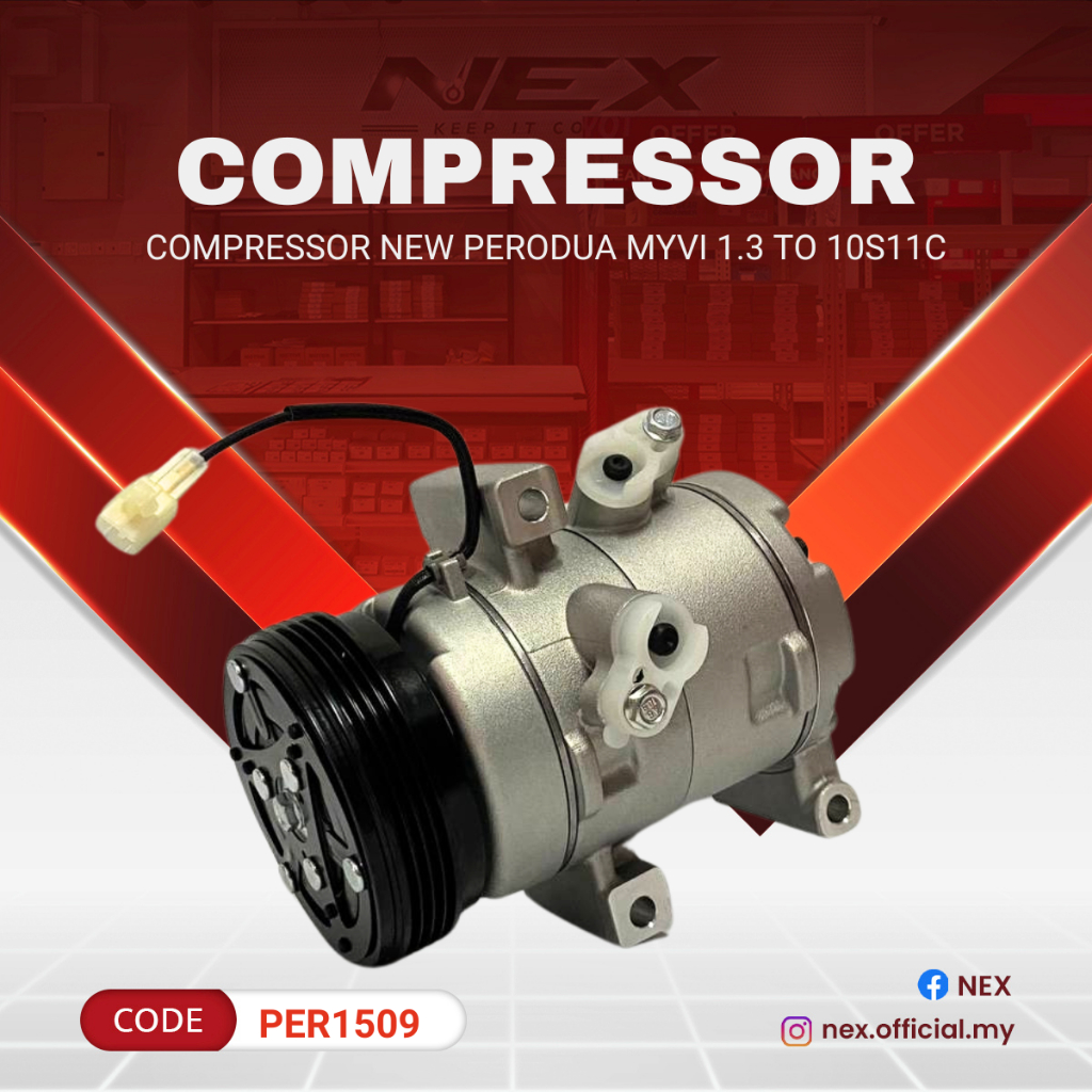 COMPRESSOR NEW PERODUA MYVI 1.3 TO 10S11C | Shopee Malaysia