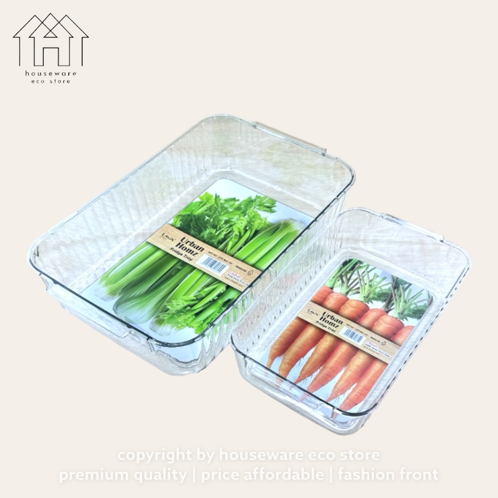 LAVA Transparent Fridge Tray / Tray Peti Sejuk / Freezer Storage Box ...